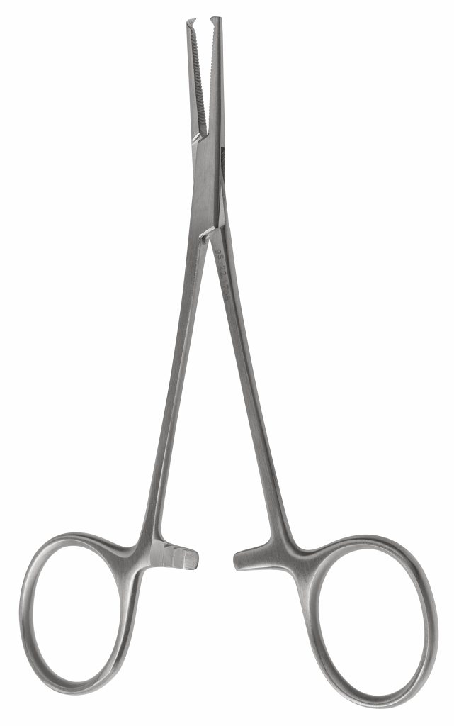 Mosquito Forceps 5" straight serrated 1x2 delicate - gSource