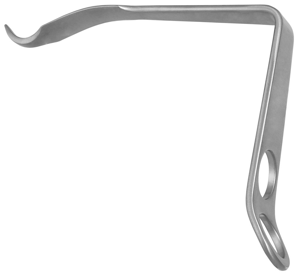Ranawat Knee Retractor 9 1/2",17x34mm, 90 degree, blunt, 2 holes, 35 ...