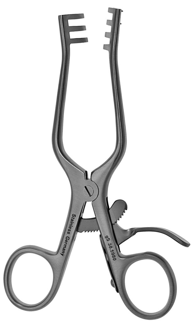 Weitlaner Retractor 6 1/2" sharp 3x4 - gSource
