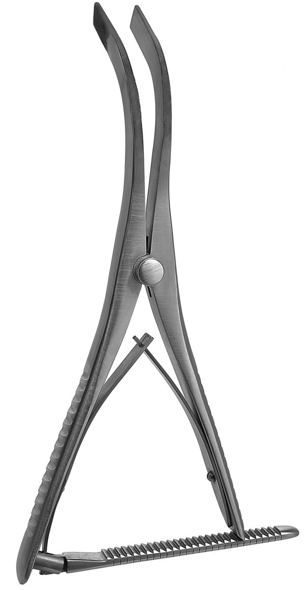 Saxena-Style Retractor 10" serrated end ratchet | gS 40.3195