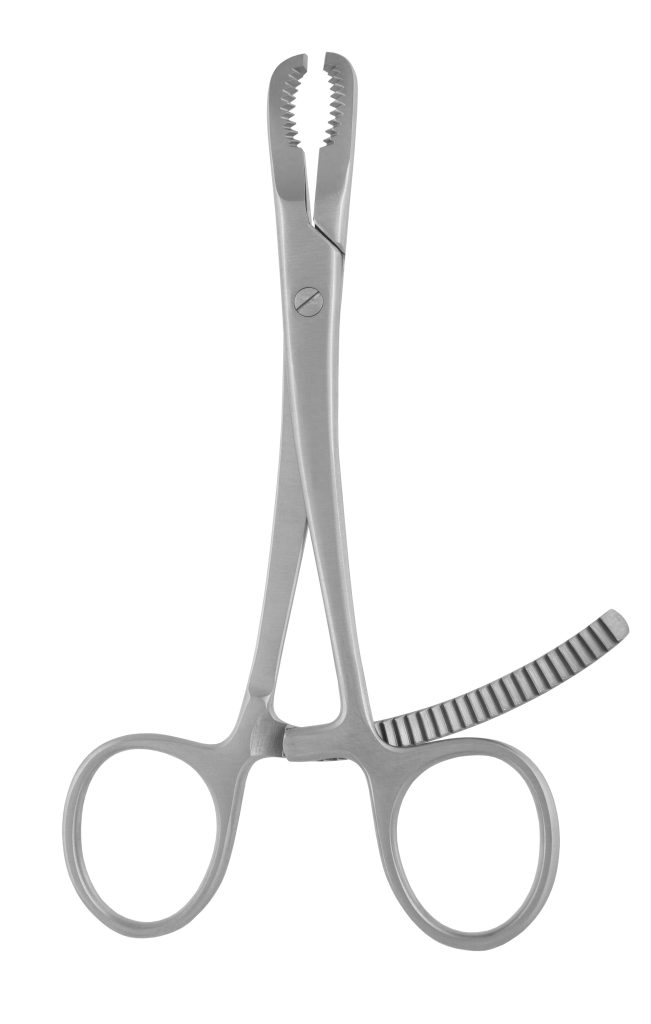 Bone Reduction Forceps 6" small curved, narrow jaw - gSource