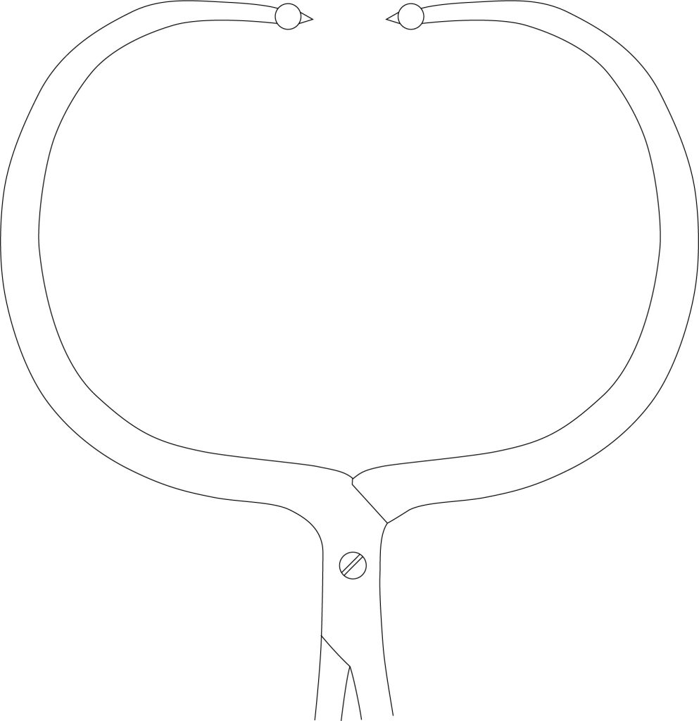 Periarticular Reduction Forceps 15" straight medium, ball tips, 14mm ...