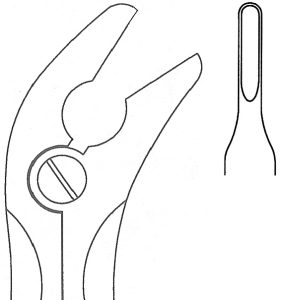 Leksell Rongeur 9 1/2" full curved 3mm, double action - gSource
