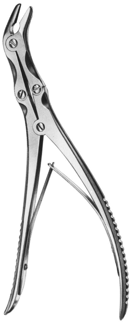 Leksell Rongeur 9 1/2" full curved 3mm, double action - gSource