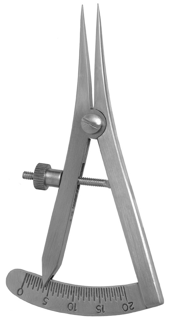 Castroviejo Caliper 3 1/2" straight 0-20mm - gSource