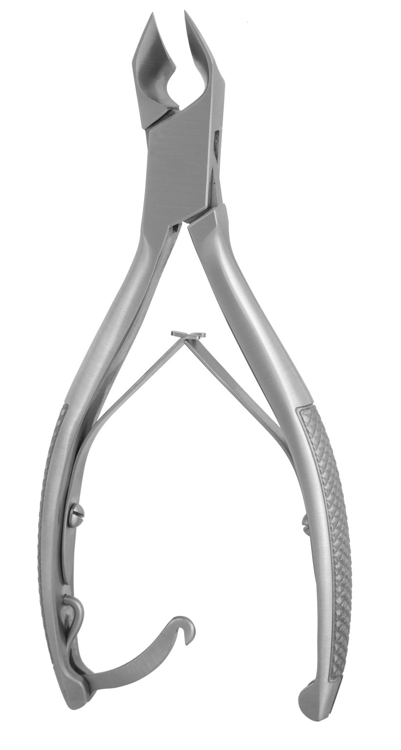 gNail Nipper, Somdahl 5 1/2", angled, concave, leaf spring, locking ...