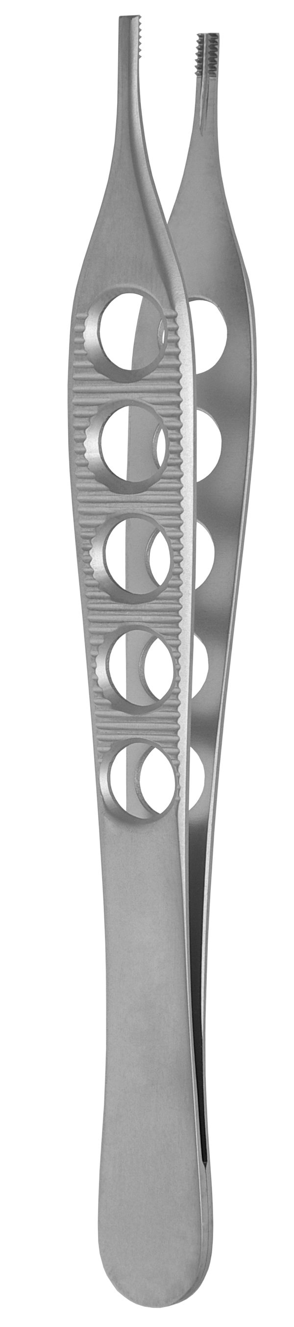 Adson Brown Tissue Forceps 4 3/4" 7x7 teeth w/ fenestrated handles ...